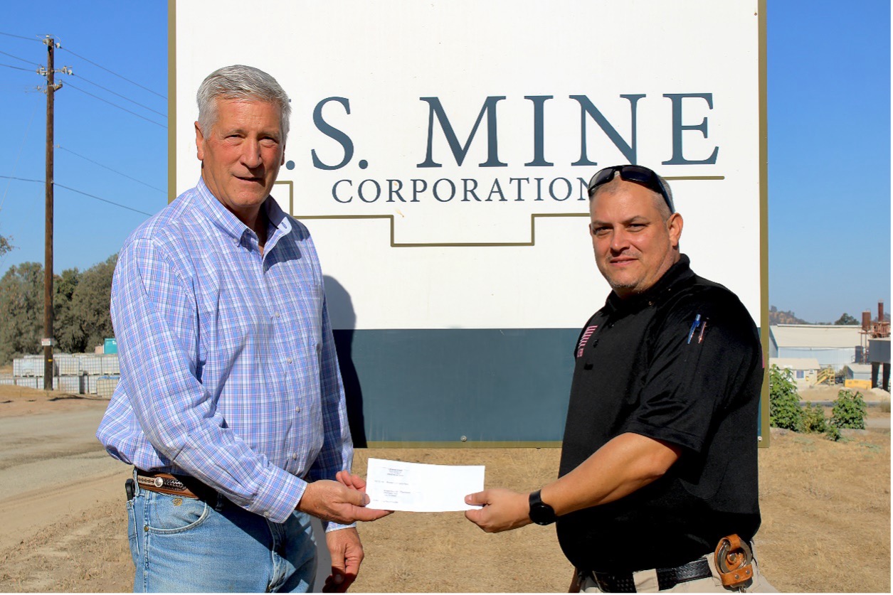 US Mine Corporation Donates to the Ione Police Foundation - US Mine ...